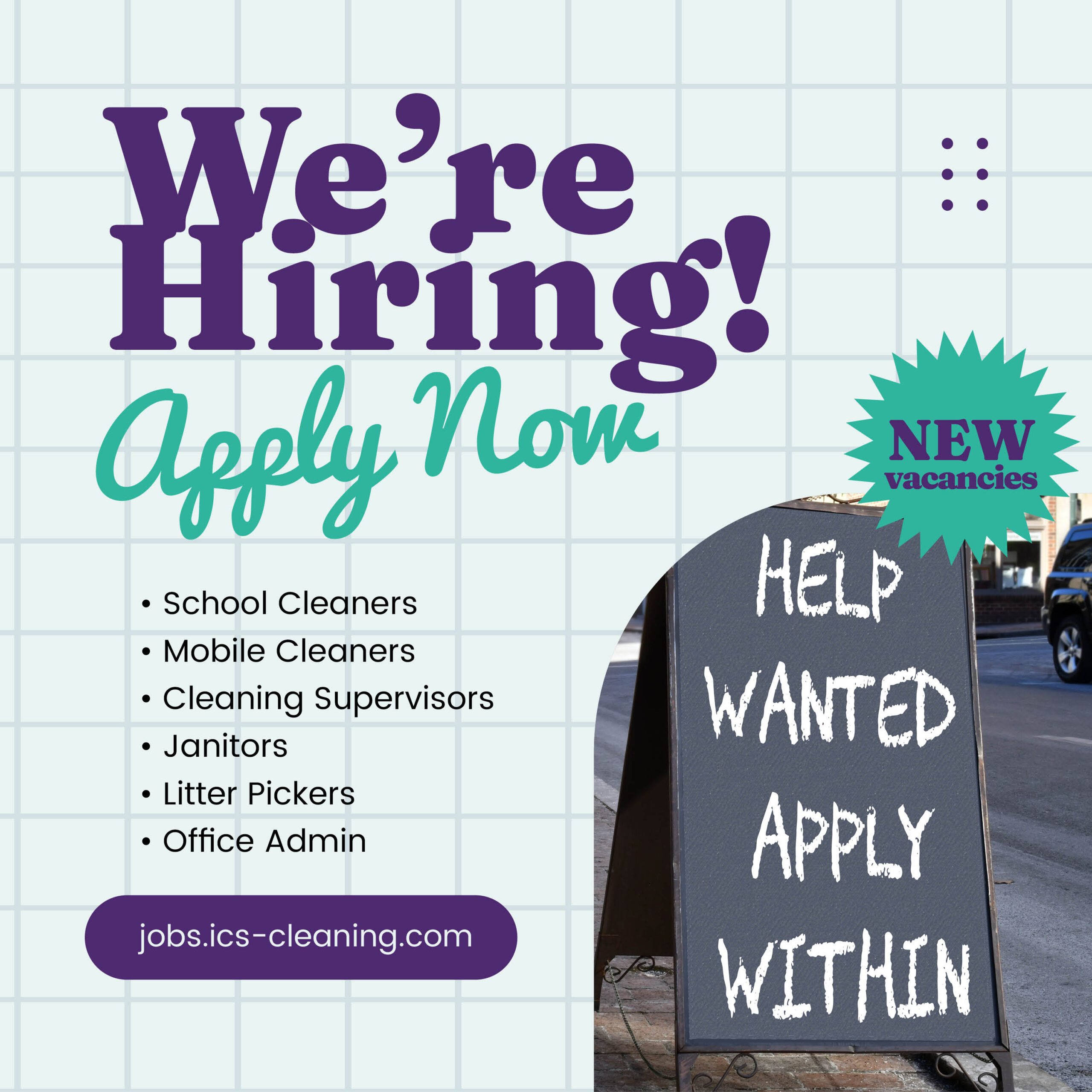 Find You Next Job with ICS Cleaning! ICS Cleaning Jobs